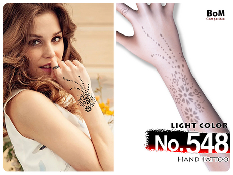Second Life Marketplace - (Hand Tattoo) No.548 Light Color - BoM