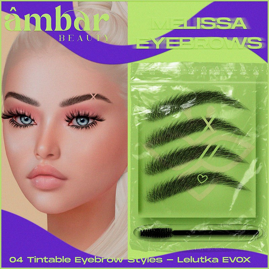 Second Life Marketplace - AMBAR BEAUTY - MELISSA EYEBROW V.2 - ADDME