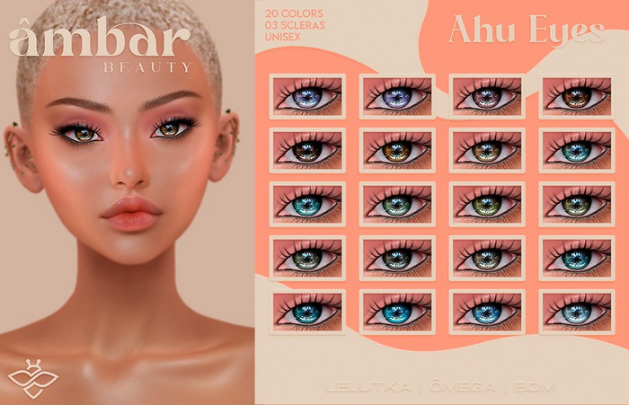 Second Life Marketplace - AMBAR BEAUTY - AHU EYES ~ADD ME~