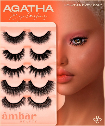 Second Life Marketplace - AMBAR BEAUTY - AGATHA EYELASHES - {ADDME}