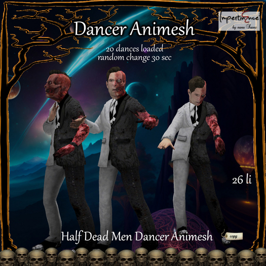 Second Life Marketplace - Half Dead Men Dancer Animesh