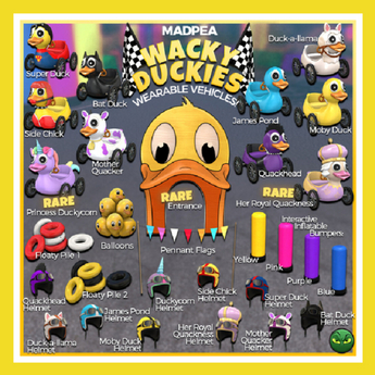 Second Life Marketplace - MadPea Wacky Duckies - James Pond (add)