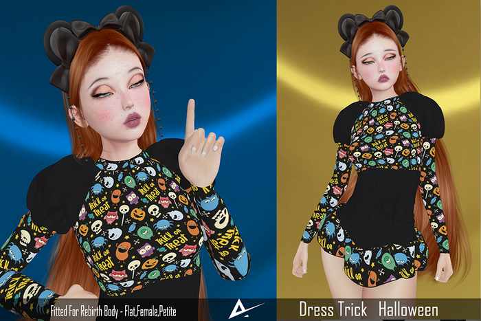 Second Life Marketplace - DEMO Akikazu Halloween Trick Dress Female ...