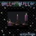 Second Life Marketplace - *GG-Purple Glitter Candle Set*