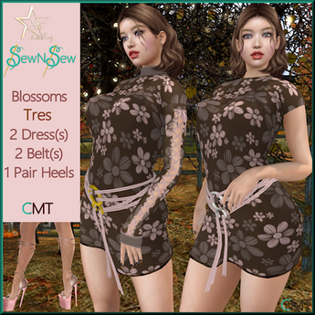 Second Life Marketplace - SnS Blossoms TRES Dress Set