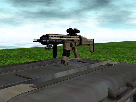 Second Life Marketplace - FN SCAR®-H Mk2 - Desert