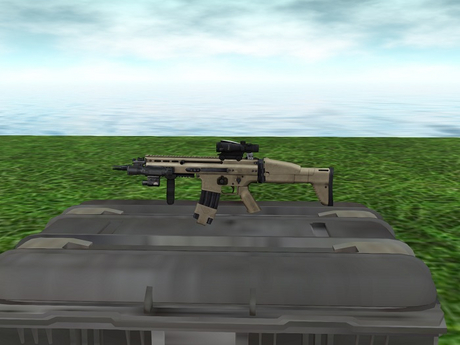 Second Life Marketplace - FN SCAR®-H Mk2 - Desert
