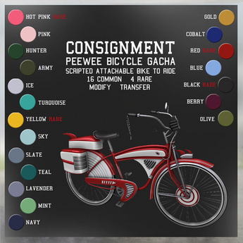 Second Life Marketplace - [Con.] Peewee bicycle - olive