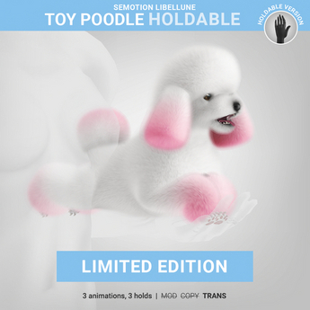 Second Life Marketplace - SEmotion Libellune Toy Poodle Holdable LIMITED