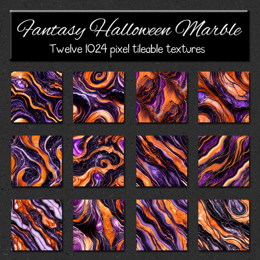 Second Life Marketplace - *Wallflowers* Fantasy Marble - Halloween