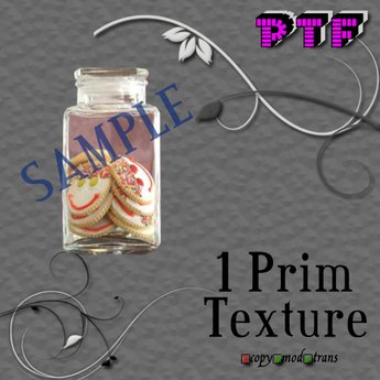Second Life Marketplace - clear cookie jar texture prim
