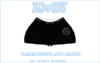 Second Life Marketplace - Icey-Chrome Hearts Black/White Logo Shorts