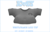 Second Life Marketplace - Icey-Chrome Hearts White/Black Logo Top