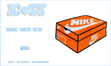 Second Life Marketplace - Icey-Nike Shoe Box Rug