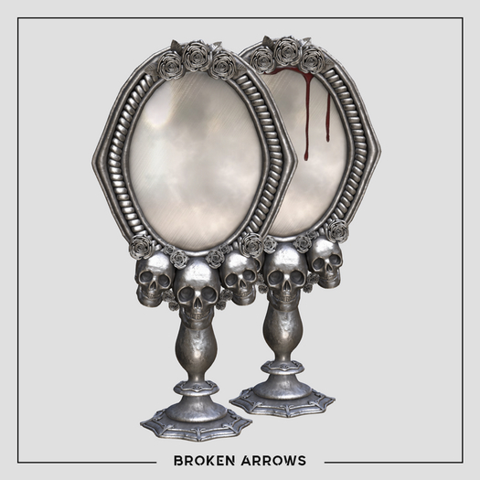 Second Life Marketplace - BROKEN ARROWS - Scare Mirror - Silver