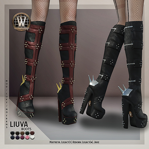 Second Life Marketplace - Wicca's Originals - Liuva Boots (ADD)