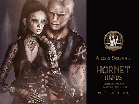 Second Life Marketplace - Wicca's Originals - Hornet Hands (ADD) DEMO
