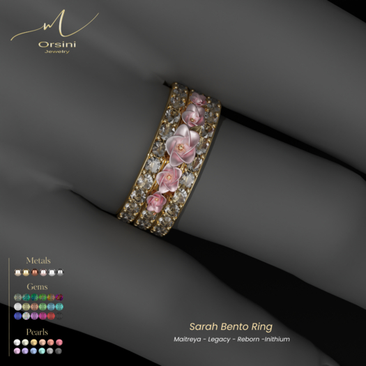 Second Life Marketplace - Orsini Jewelry SARAH Bento Ring Unpack