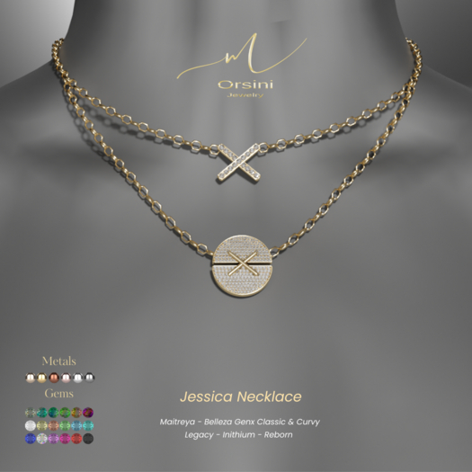 Second Life Marketplace - Orsini Jewelry Jessica Necklace Unpack