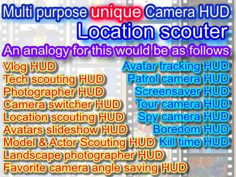 Second Life Marketplace - Camera HUD for simple machinima shooting ...
