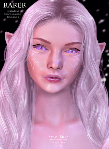 Second Life Marketplace - Rarer - Arin Skin (Lelutka EvoX) - T1