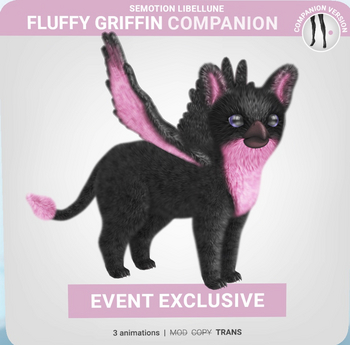 Second Life Marketplace - SEmotion Libellune Fluffy Griffin Companion ...