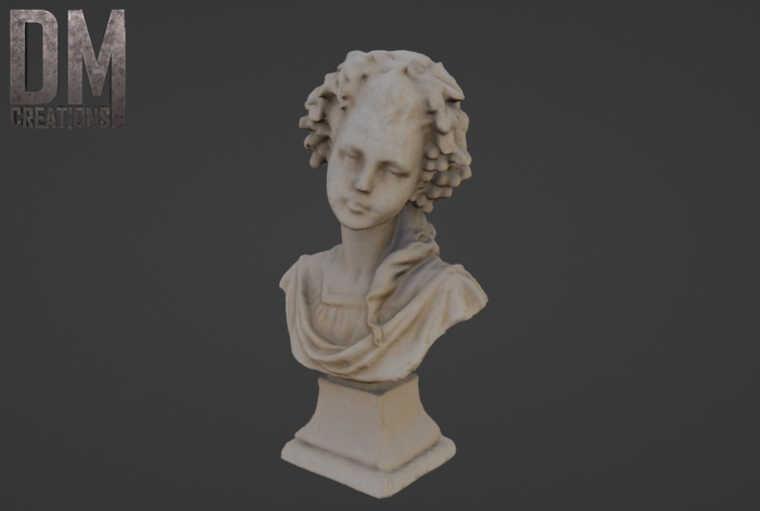Second Life Marketplace - Statue Bust Girl Full Perm Mesh