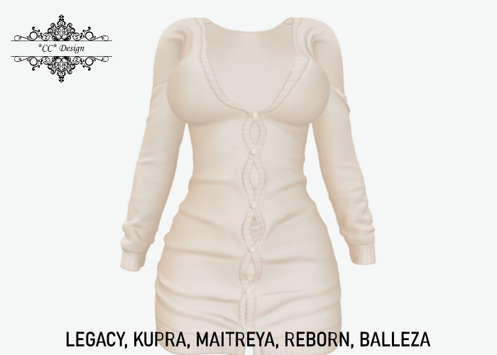 Second Life Marketplace - (10) *CC* Carla Sweater Dress Burlywood