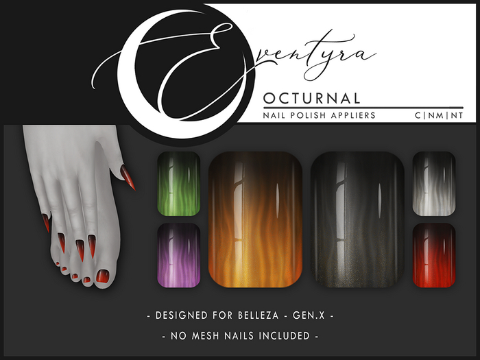 Second Life Marketplace - Eventyra - GenX Nail HUD - Octurnal