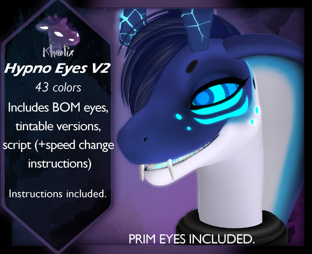 Second Life Marketplace - KHAOTIX - BOM Hypno eyes (Smooth v2) *Final*