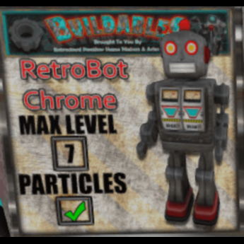 Second Life Marketplace - RetroBot Chrome (Crate)