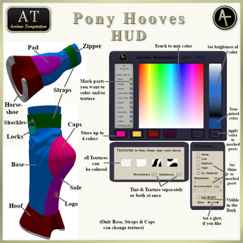 Second Life Marketplace - AT - Anima Temptation Pony Hooves DEMO