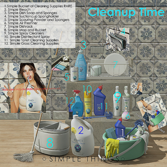 Second Life Marketplace - 1. Simple Bucket of Cleaning Supplies RARE