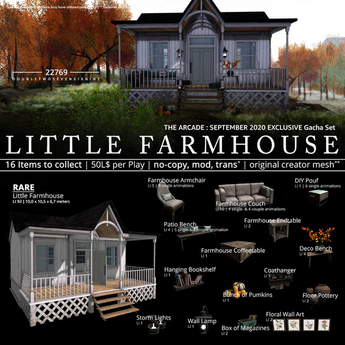 Second Life Marketplace - 22769 - The Little Farm House - RARE