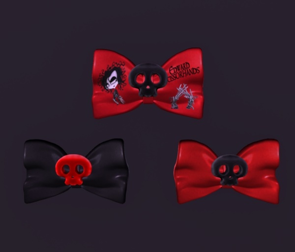 Second Life Marketplace - *Raven Blood* Scissorhands Bows
