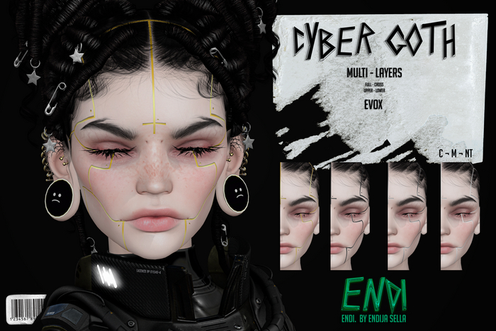 Second Life Marketplace - endi. Cyber Goth - EvoX - FATPACK