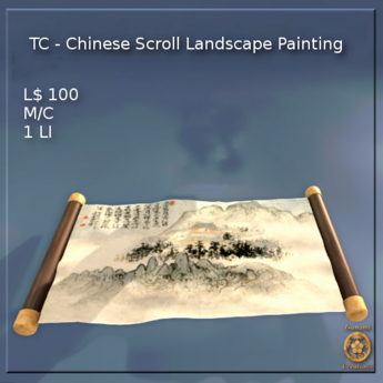 Second Life Marketplace - TC - Chinese Scroll Landscape Painting
