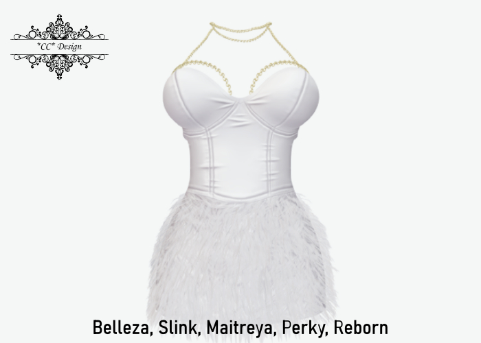 Second Life Marketplace - (36) *CC* Cara Mini Dress Yvory