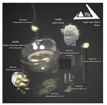 Second Life Marketplace - -ATTIC- Bowl Table Lamp