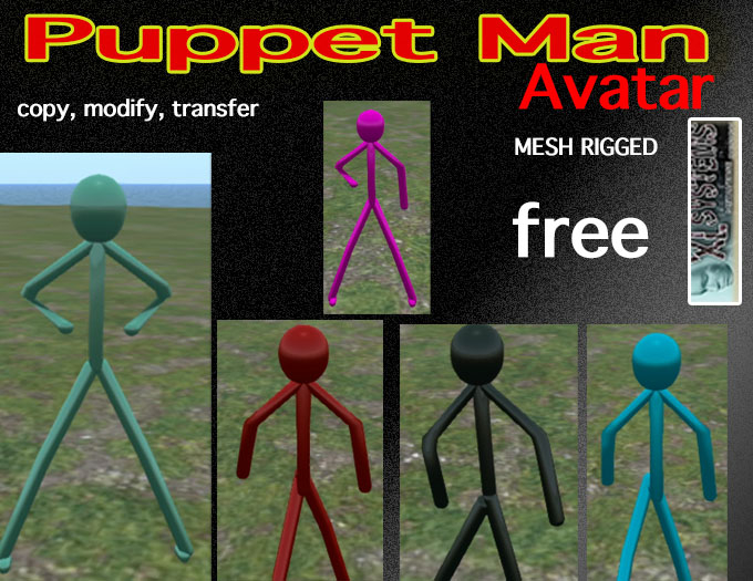 Second Life Marketplace - Puppet Man Avatar