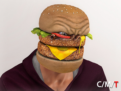 Second Life Marketplace - "KIller's" Creepy BurgerHead (Static Head)