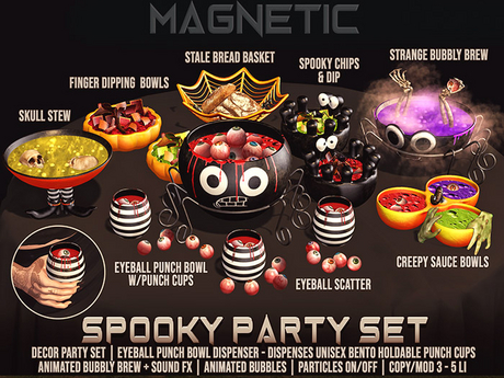 Second Life Marketplace - Magnetic - Spooky Party Set