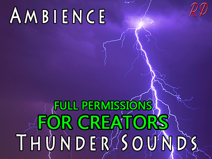 Second Life Marketplace - [RP] Ambience - Thunder Sounds - FOR CREATORS