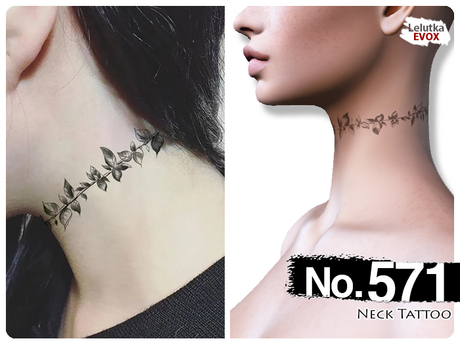 Second Life Marketplace - (Neck Tattoo) No.571