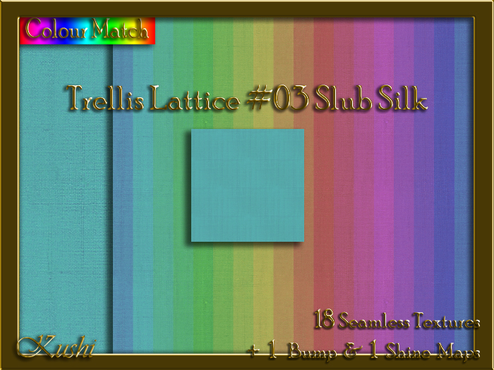 Second Life Marketplace - Trellis Lace #03 Slub Silk Solid Seamless ...