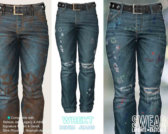 Second Life Marketplace - Jeans Wrekt