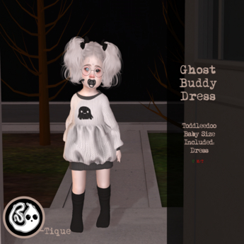 Second Life Marketplace - Boo-Tique - Ghost Dress W/B