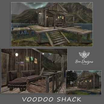 Second Life Marketplace - Bee Designs Voodoo Shack FULL SET