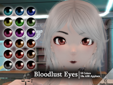 Second Life Marketplace - -Deadly Kitsune- ASR Bloodlust Eyes - Halloween