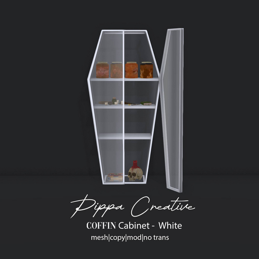 Second Life Marketplace - PC Coffin Cabinet white
